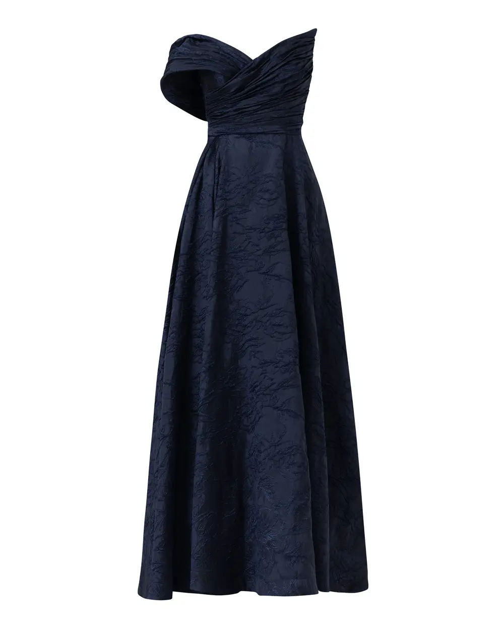 V Neck One Shoulder Maxi Evening Dresses - Ilmio